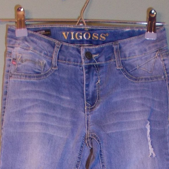 Vigoss | Bottoms | Vigoss The Jagger Skinny Girls Jeans Size Distressed ...
